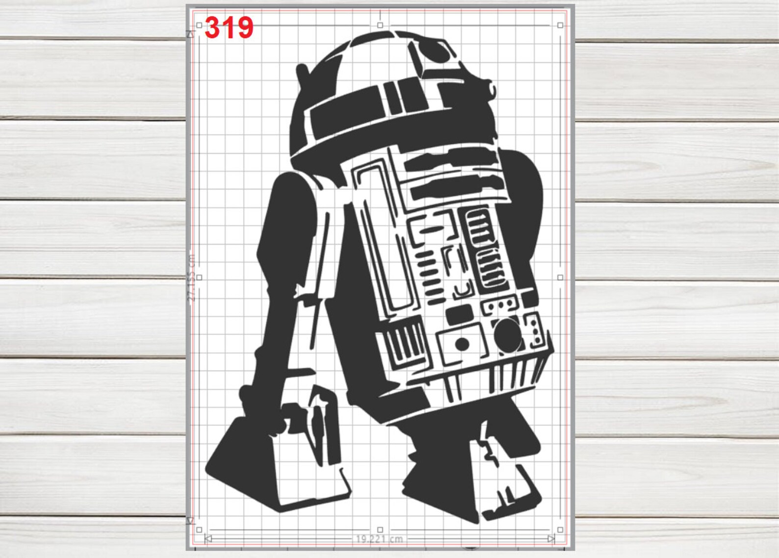 Star Wars R2D2 V2 Robot Stencil Mylar Plastic 190mic A4 Sheet - Etsy UK