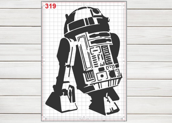 Star Wars R2D2 V2 Robot Stencil Mylar Plastic 190mic A4 Sheet | Etsy UK