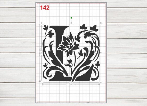 Beautiful Alphabet Letter L Stencil Mylar Plastic 190mic A4 | Etsy