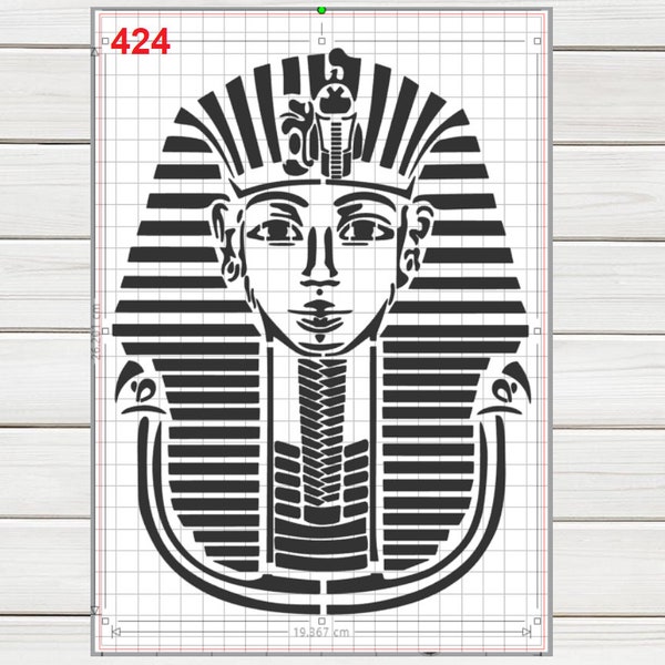 Tutankhamun Stencil - Etsy