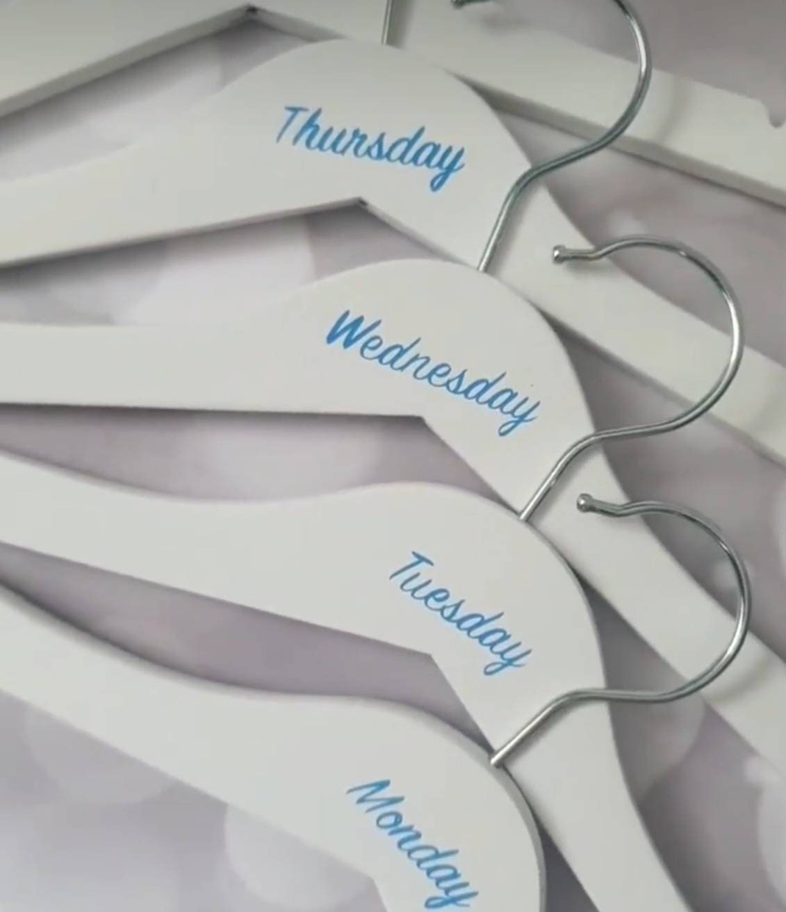 Days of the Week Hangers | Adults | Children | Hangers | Monday to ...