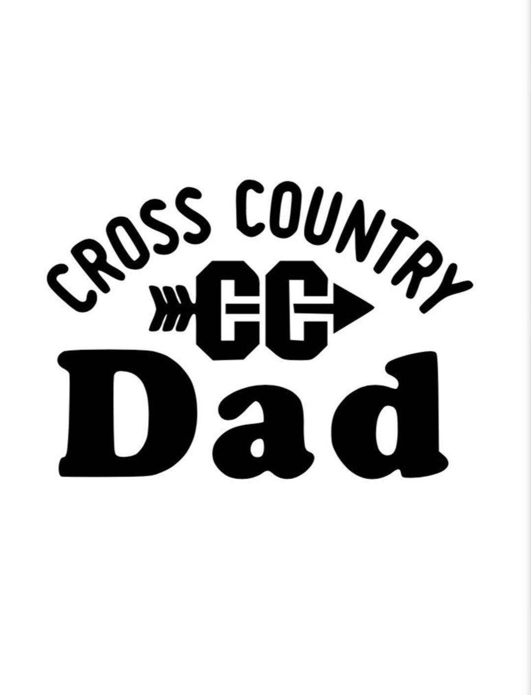 Cross Country Dad Decal - Etsy