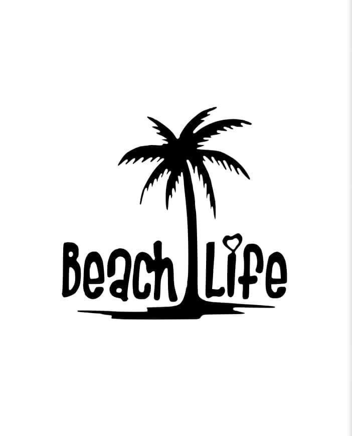 Beach Life Decal | Etsy