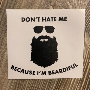 Men’s Beard Decal - Etsy