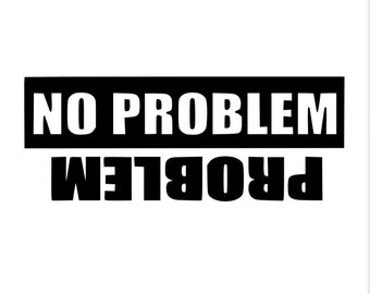 No Probllama Sticker Decal Fun Sign Window Vinyl Family Fun - Etsy