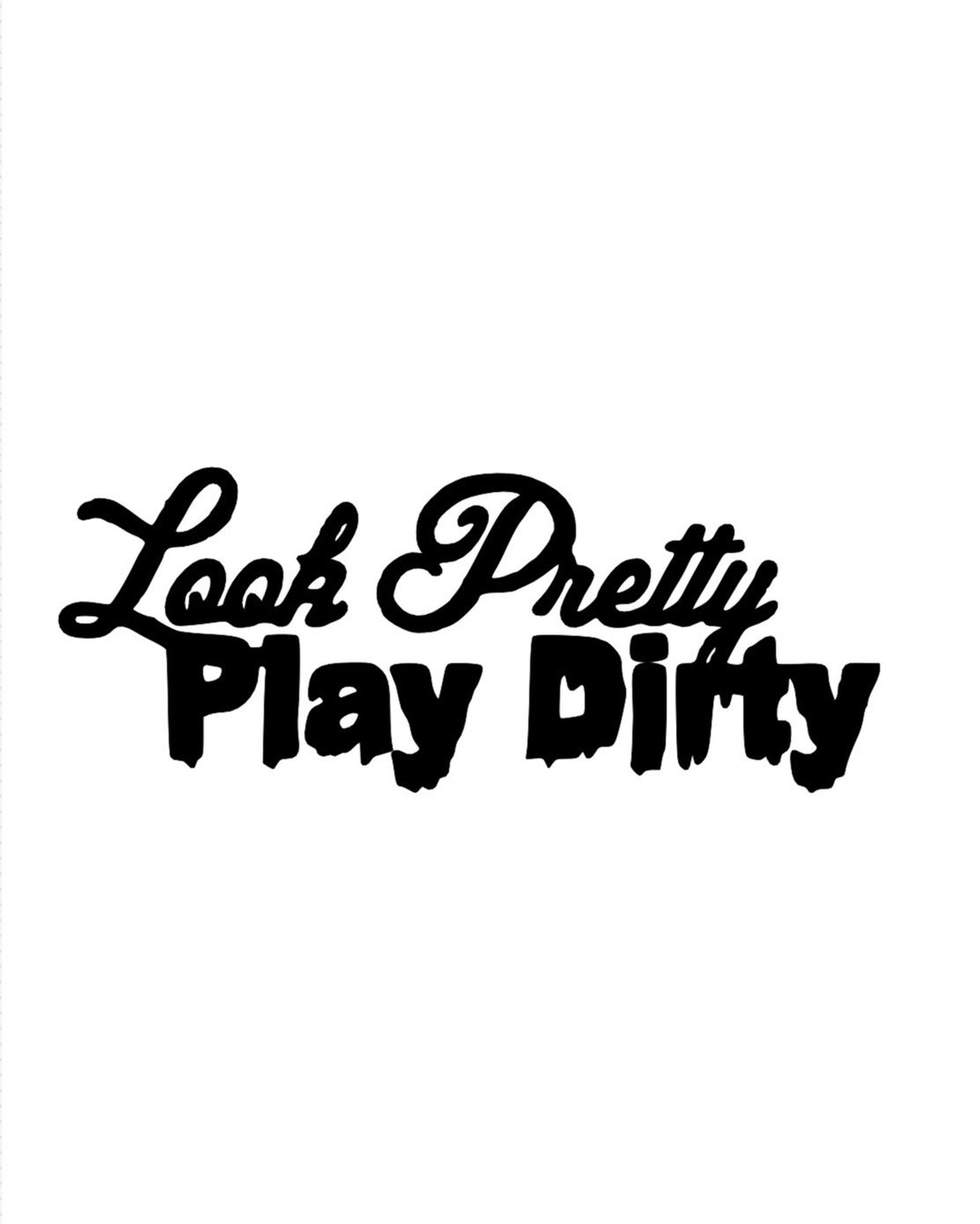 Look Pretty Decal - Etsy