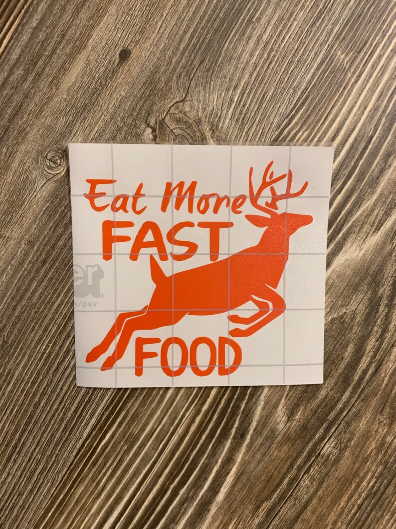 Eat More Fast Food Decal - Etsy