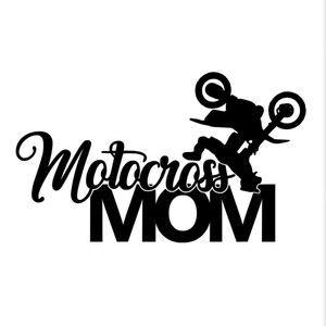 Motocross Mom Decal | Etsy