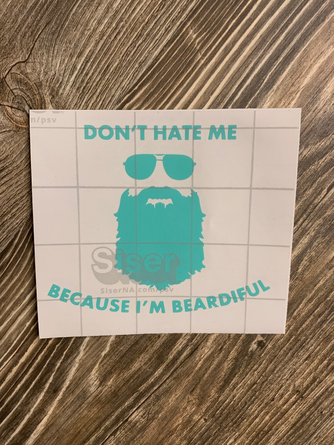 Mens Beard Decal | Etsy