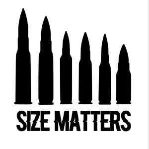Size Matters Decal - Etsy
