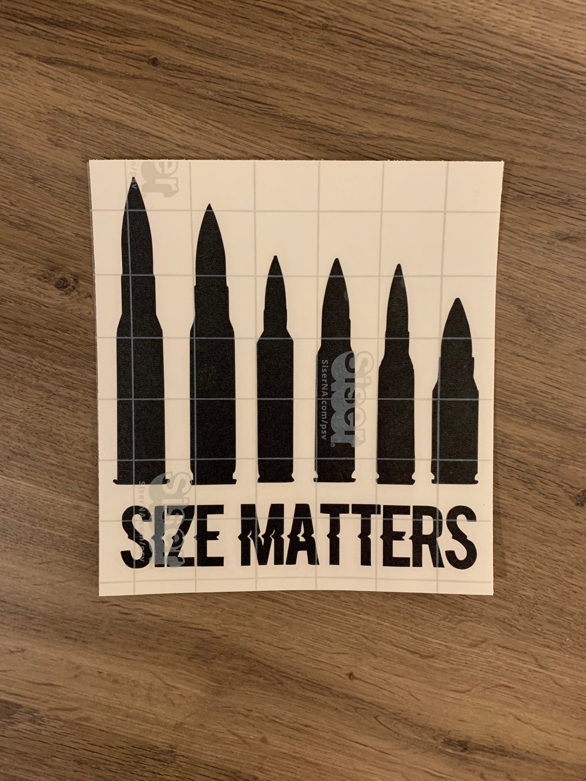 Size Matters Decal | Etsy