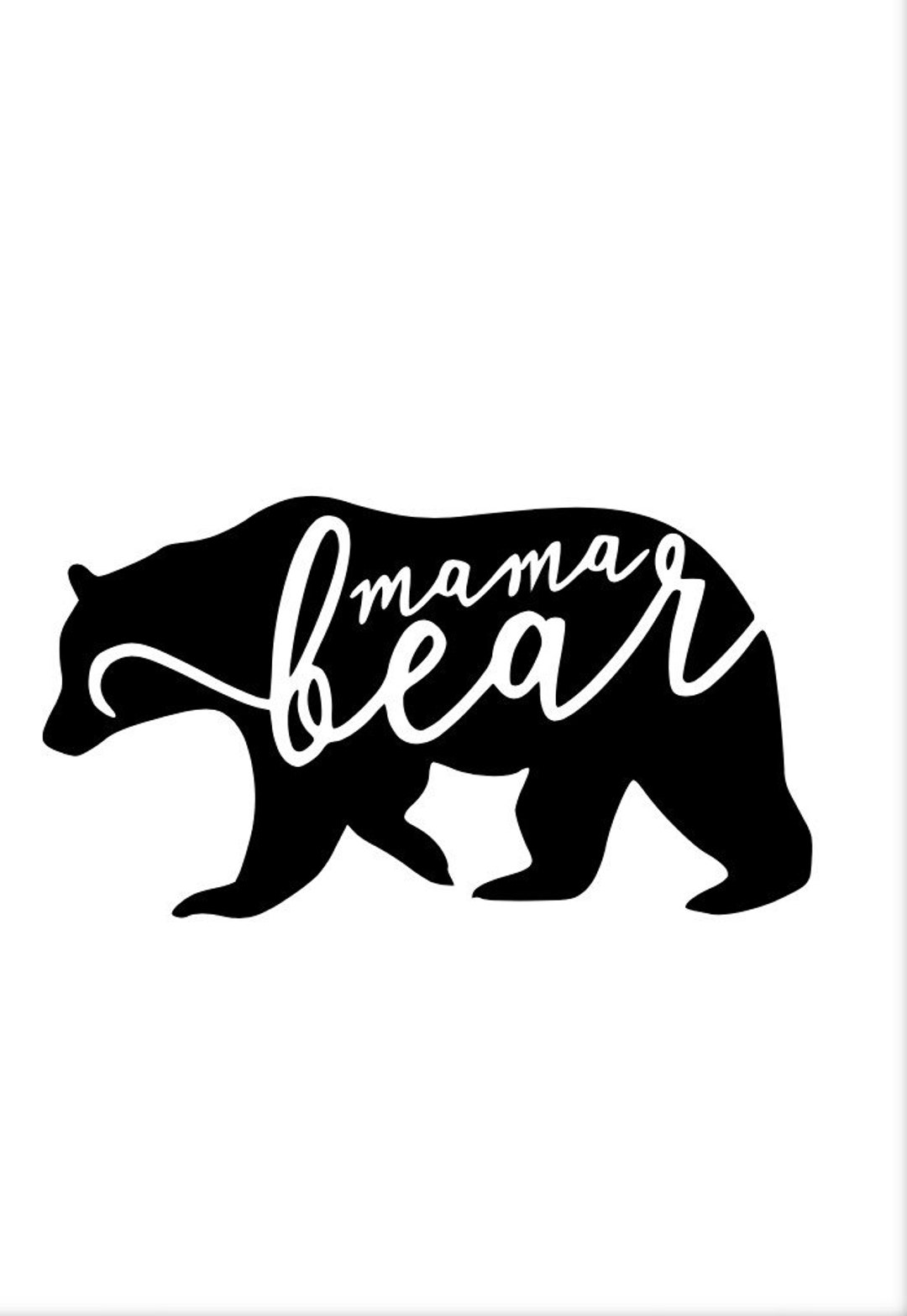 Momma Bear Decal - Etsy