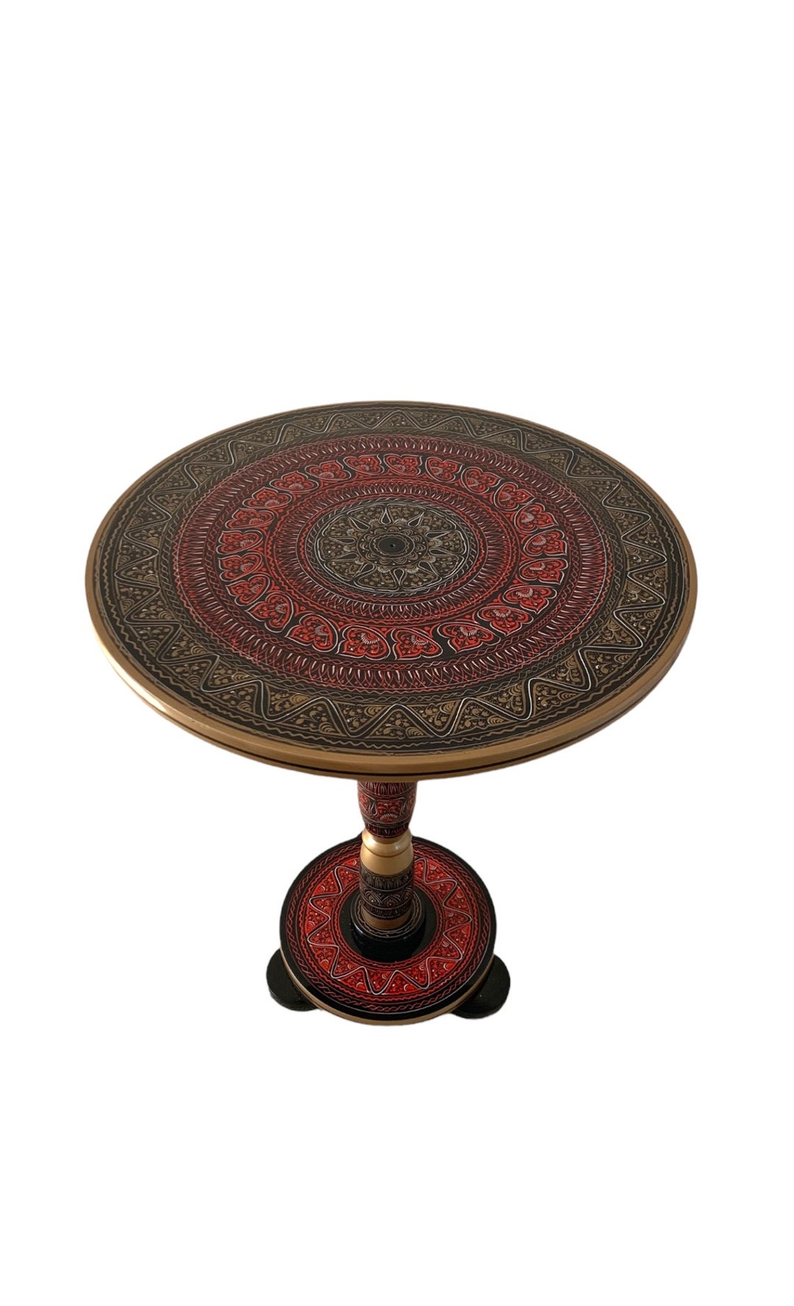 Decorative Hand-carved and Hand-painted Pakistani Lacquer Truck Art ...