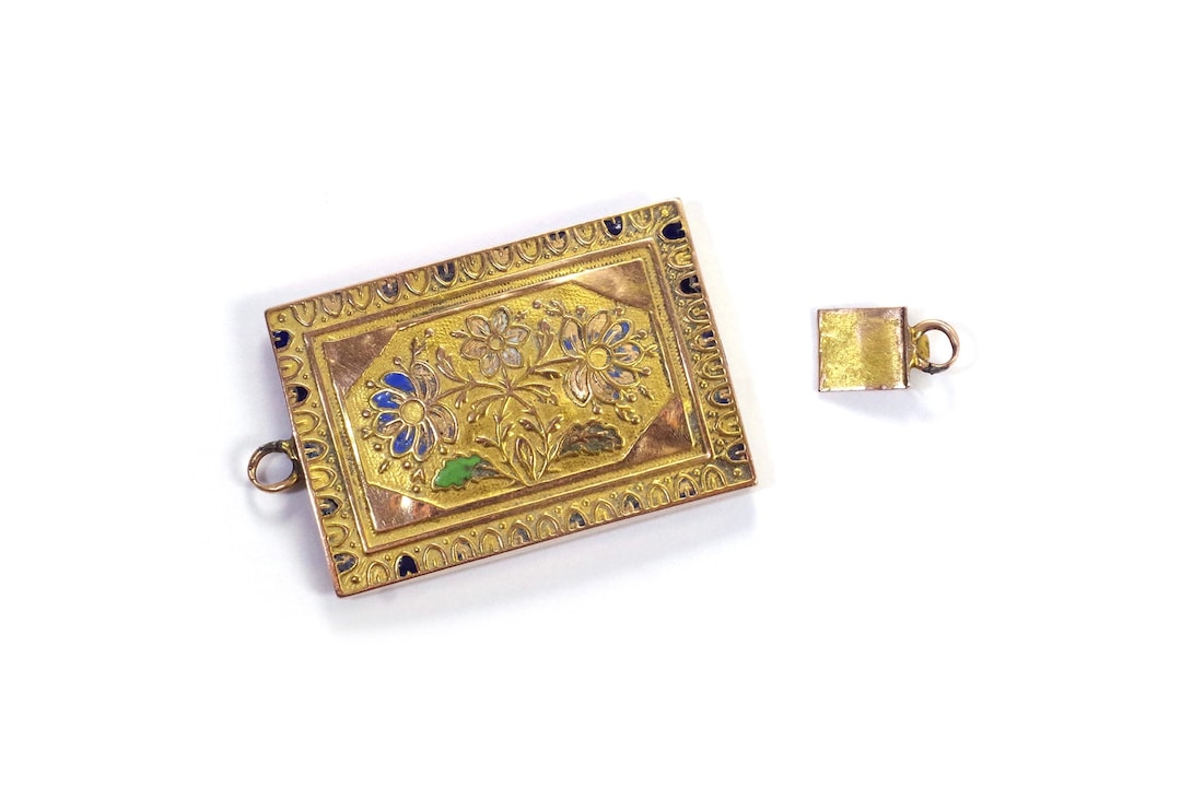 Large French Regional Clasp in 18k and 14k Gold, Gold Clasp, Normandy ...