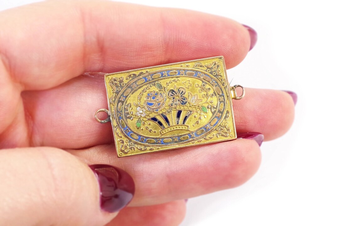 Large French Regional Clasp in 18k Gold, Gold Clasp, Normandy, Antique ...