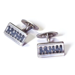 Modern Silver Cufflinks for Men, Jewel for Men, Pre-owned Cufflinks ...