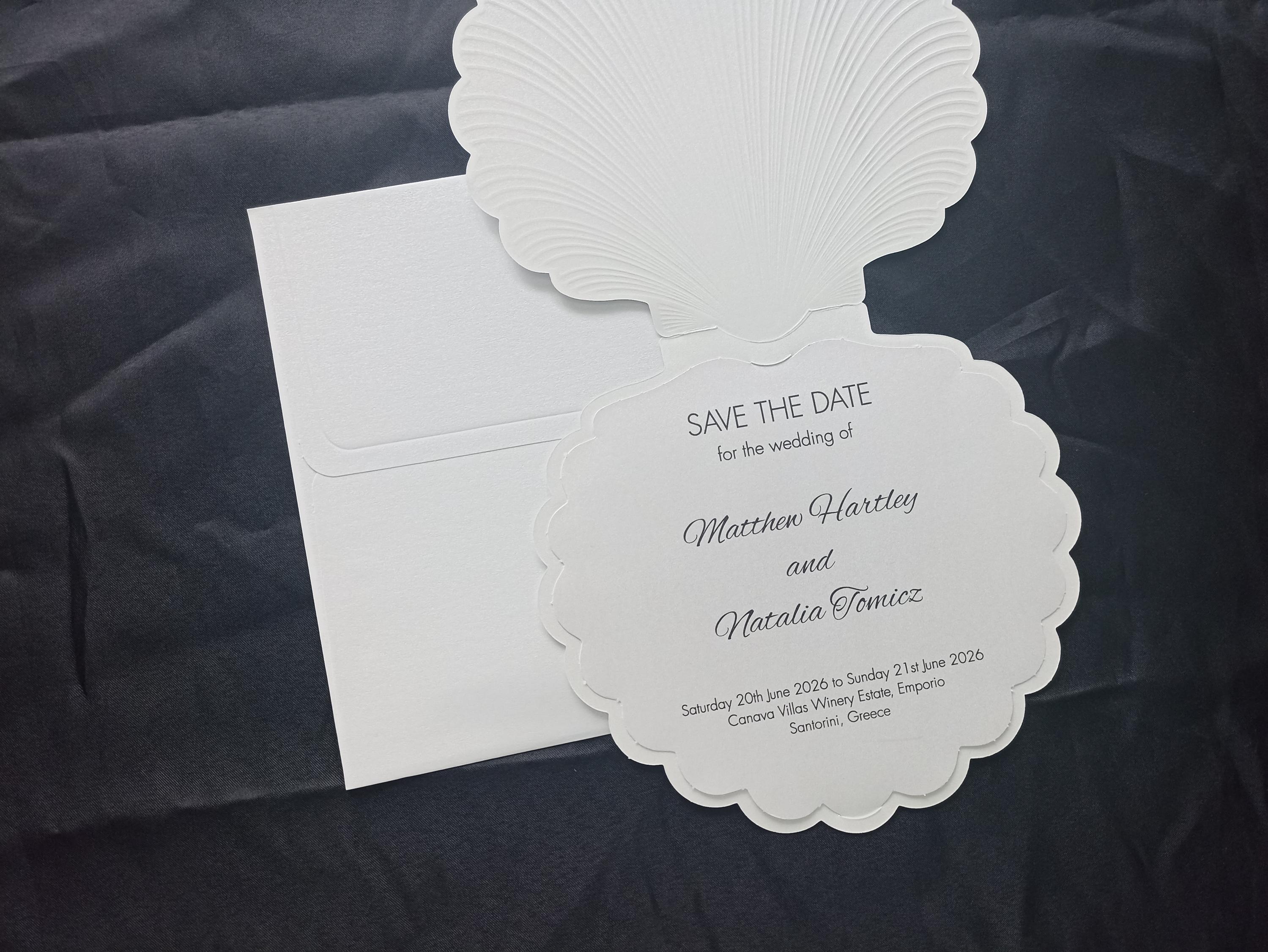 Seashell Wedding Invitation, Birthday Invitation, Party Invitation ...