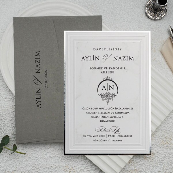 Unique Simple Wedding Invitations - Etsy