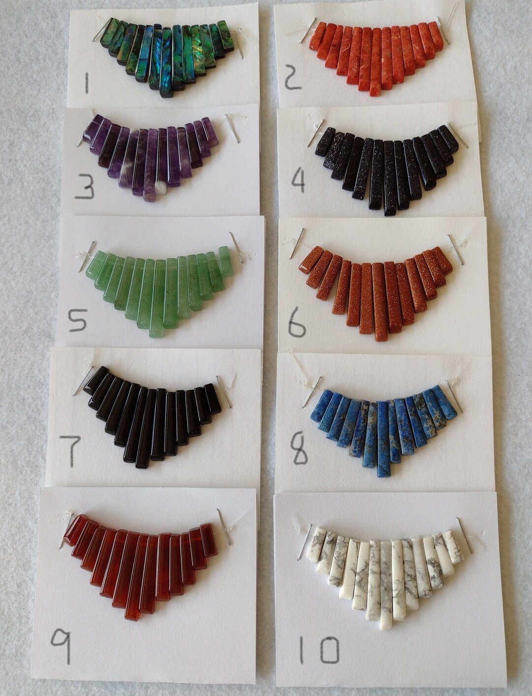 Variety of Stone Fan Sticks - Etsy