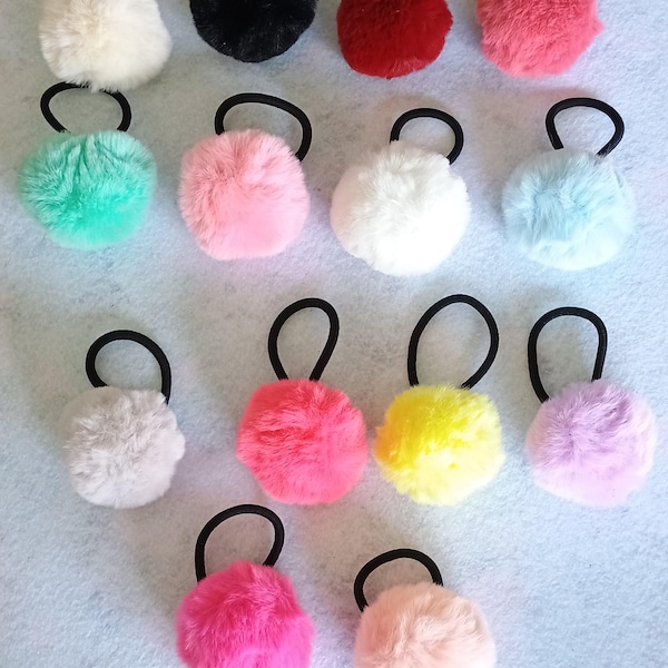 Pom Hair Clips - Etsy