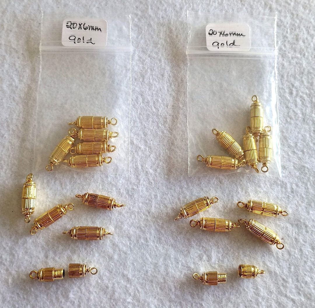 Vintage Gold Twist Close Barrel Clasps - Etsy
