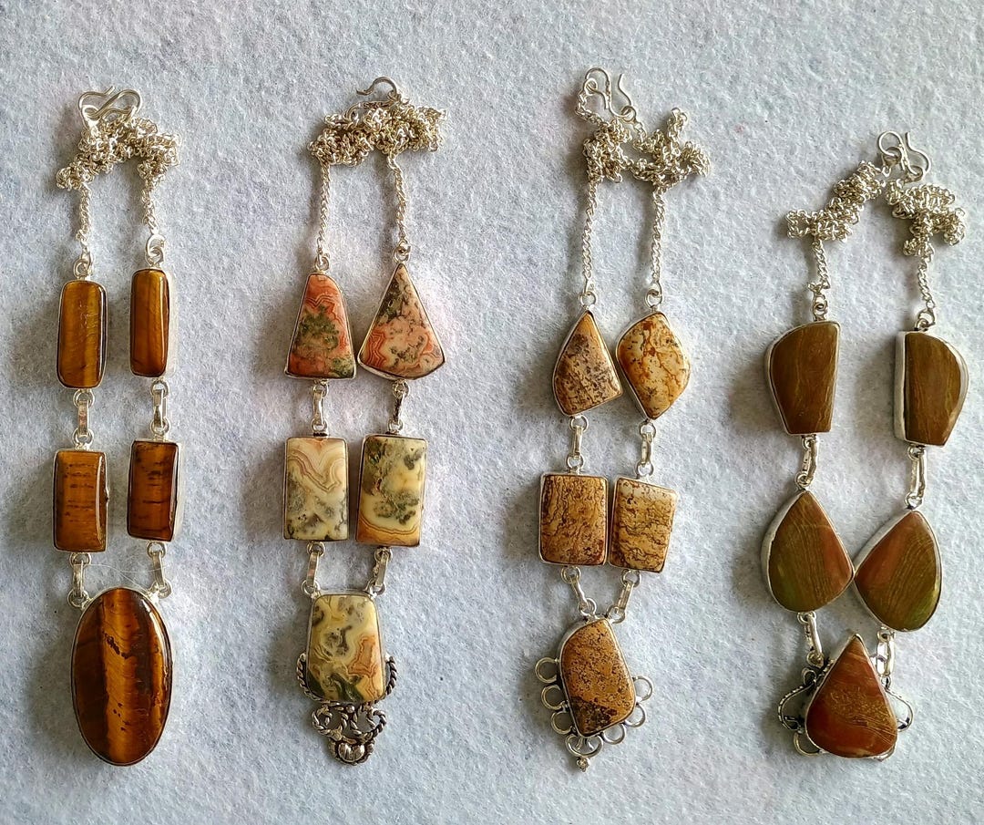 Variety Stone Necklaces - Etsy