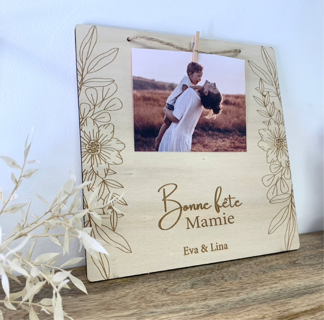 Plant Photo Frame Personalized Gift Mother's/grandma's Day - Etsy