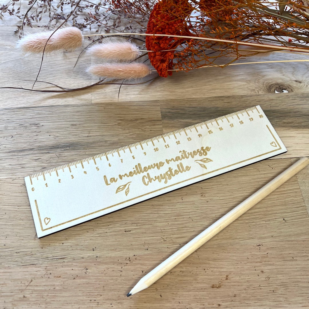 Teacher Wooden Ruler - End of School Year - Teacher Gift - Etsy