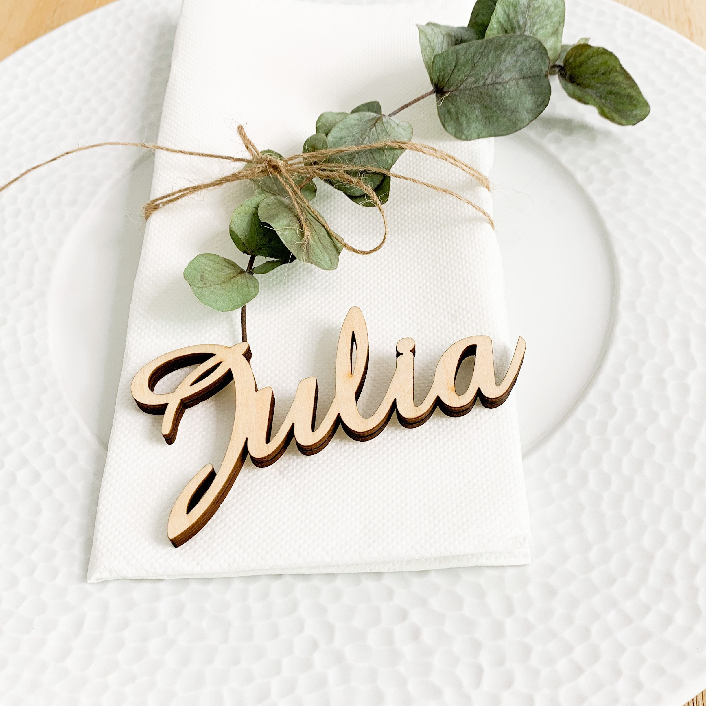 Marque place bois personnalisé - Etsy France