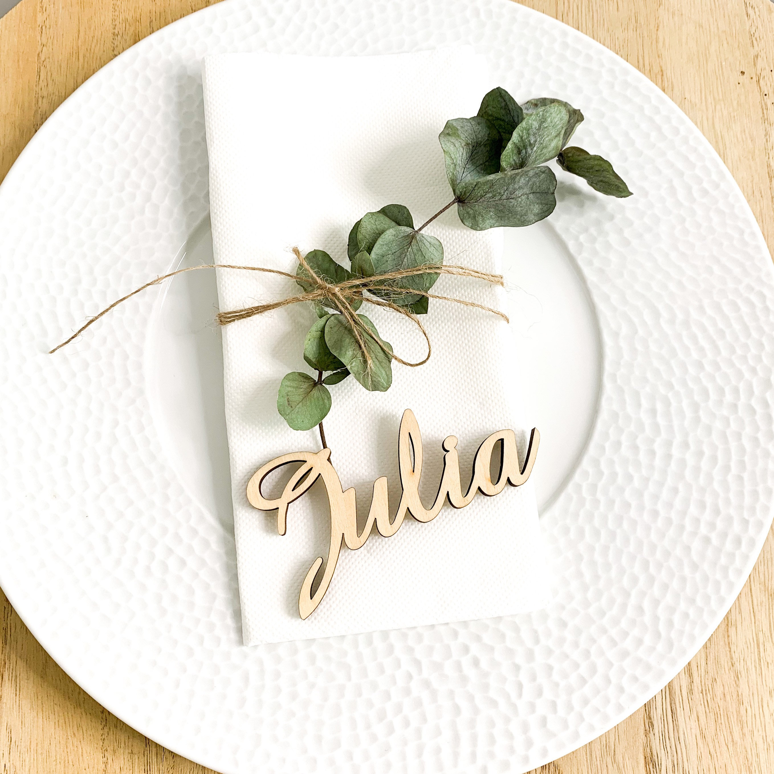 Marque place bois personnalisé - Etsy France