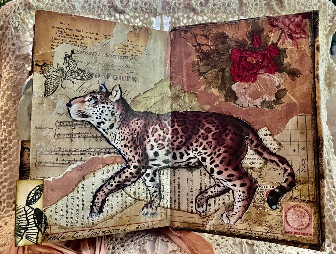 FLORA & FAUNA ~ an Altered Book Art Journal - Etsy