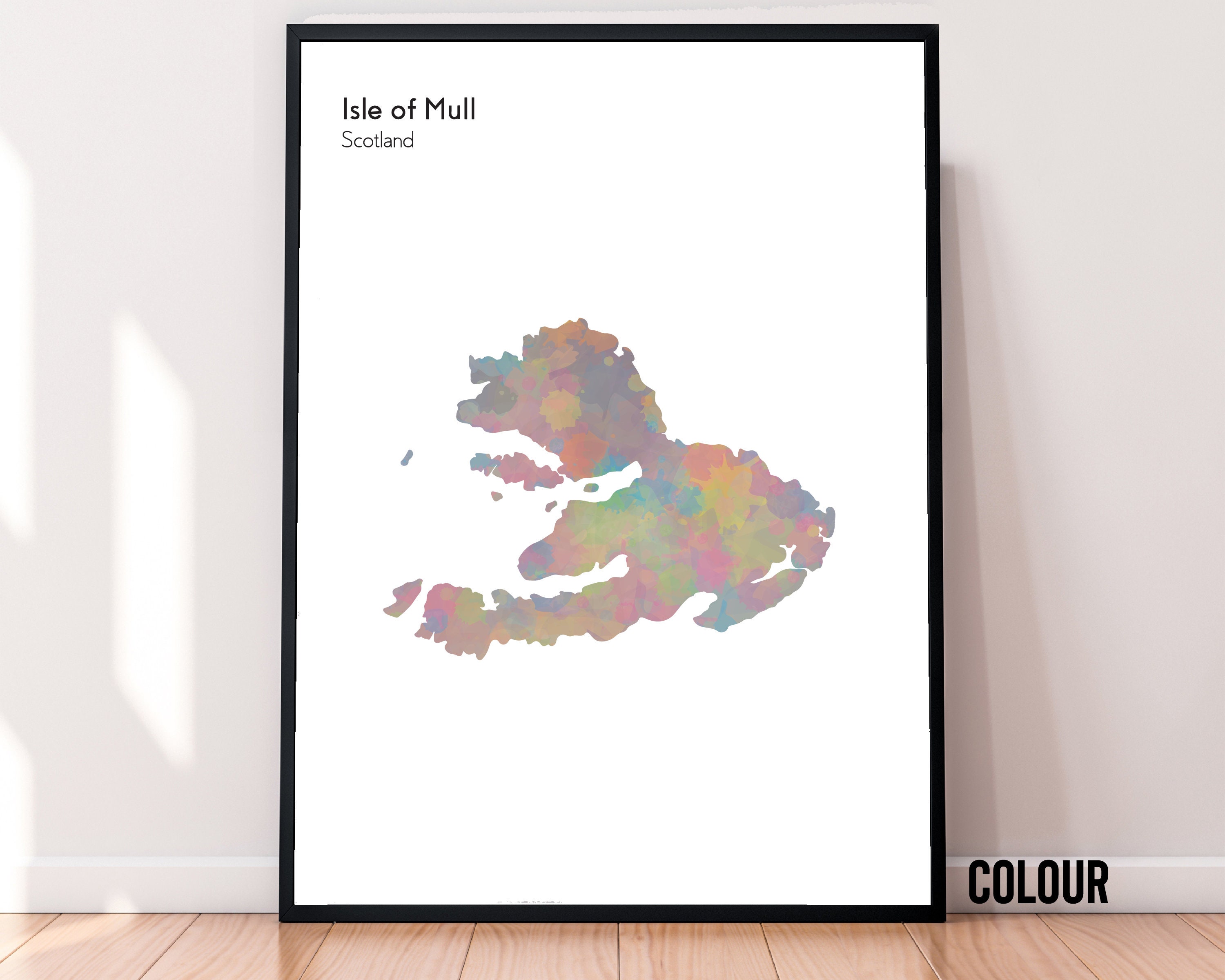 Isle of Mull Print | Map | Island | Scotland | Gift | Print - Etsy
