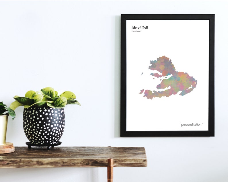 Isle of Mull Print | Map | Island | Scotland | Gift | Print - Etsy