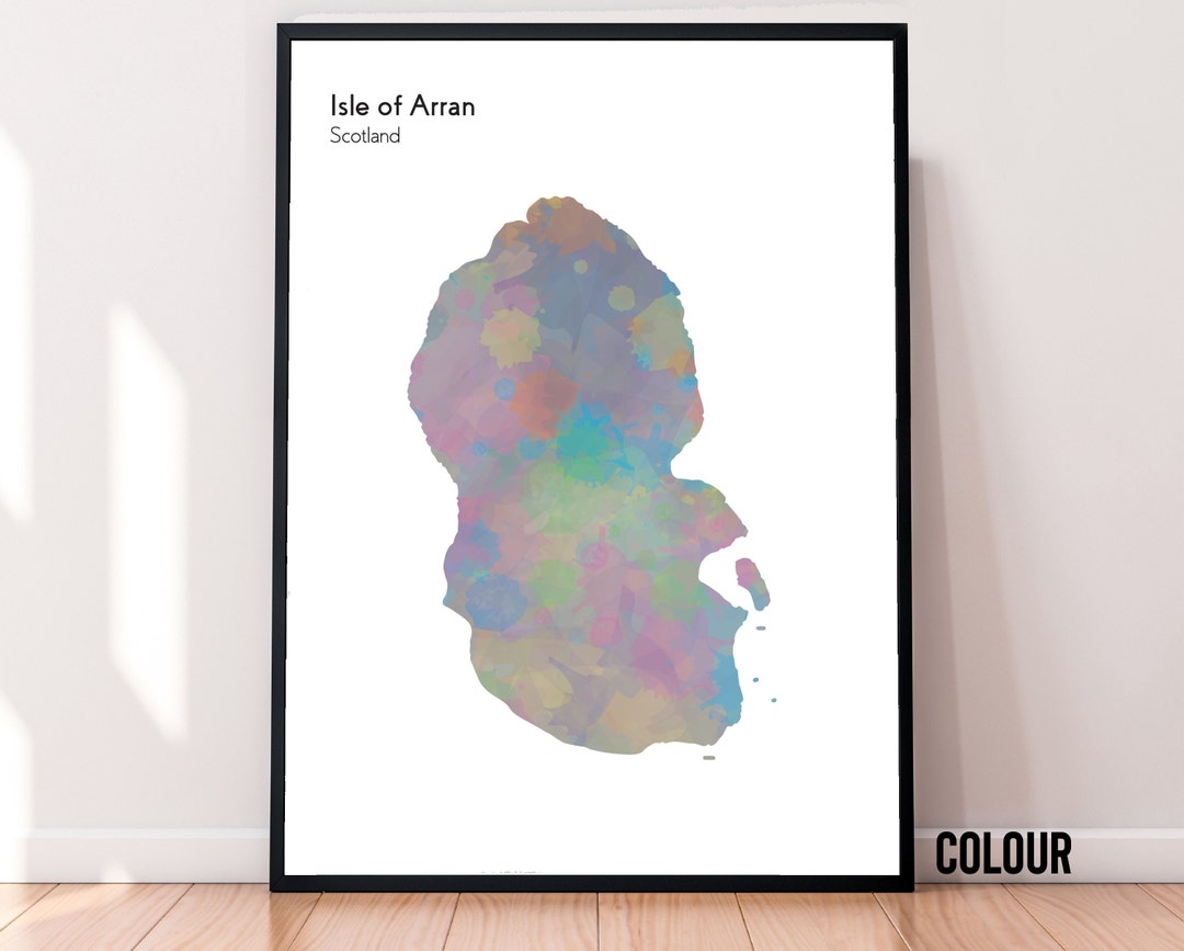 Isle of Arran Print | Map | Island | Scotland | Gift - Etsy UK