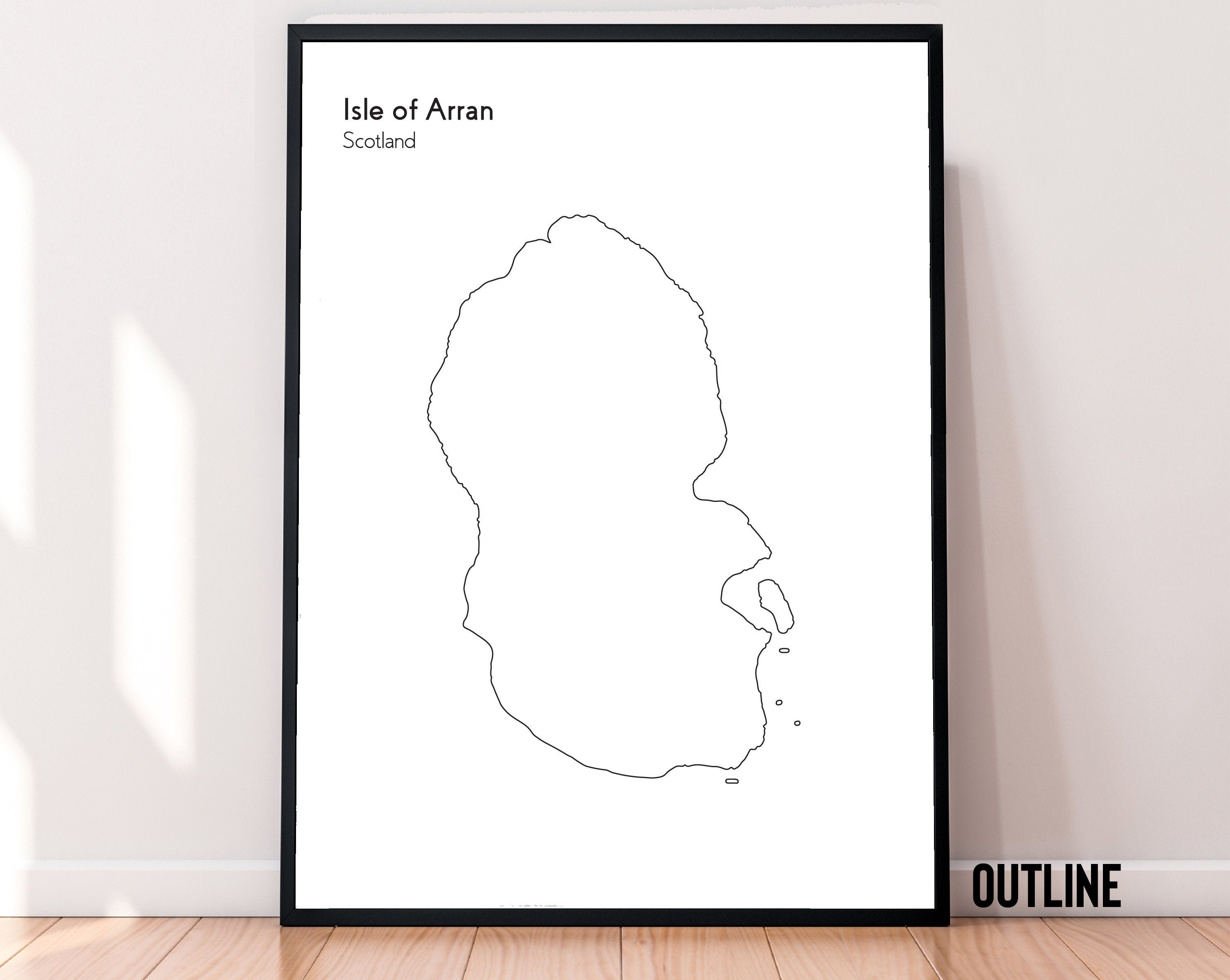 Isle of Arran Print | Map | Island | Scotland | Gift - Etsy UK