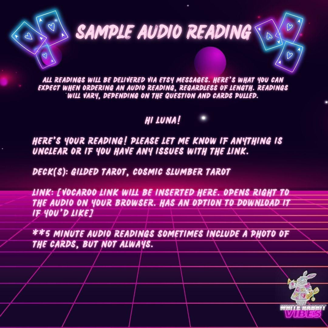 Same Hour 5 Minute Audio Tarot Reading: Quick Personalized Guidance - Etsy
