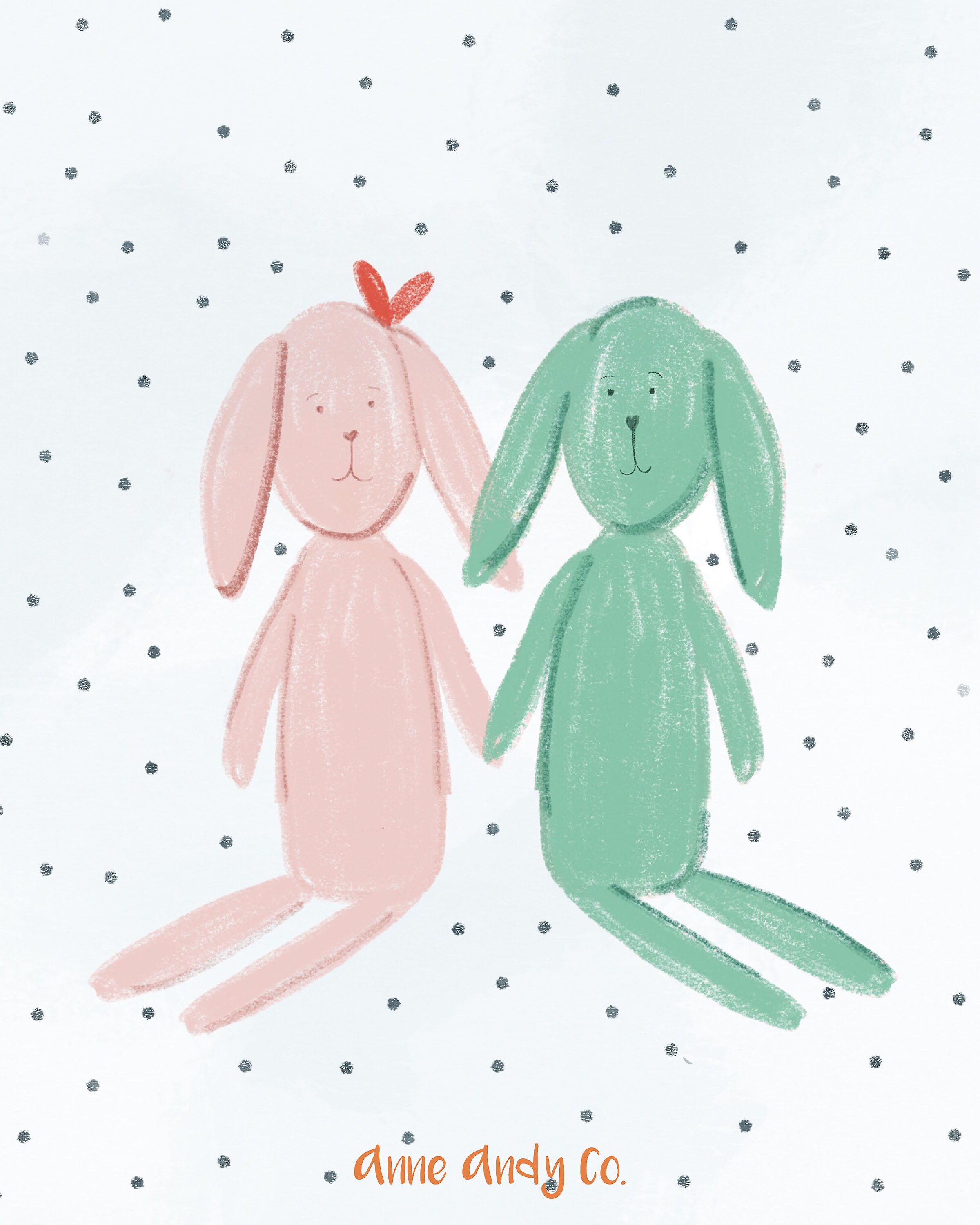 Bunny Pals- Instant Download - Etsy
