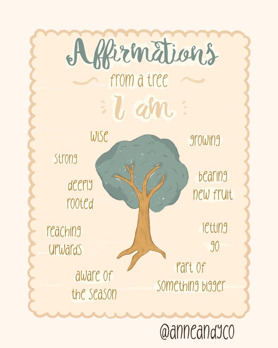 Affirmation Tree 30 Positive Affirmations To Start Your Day In