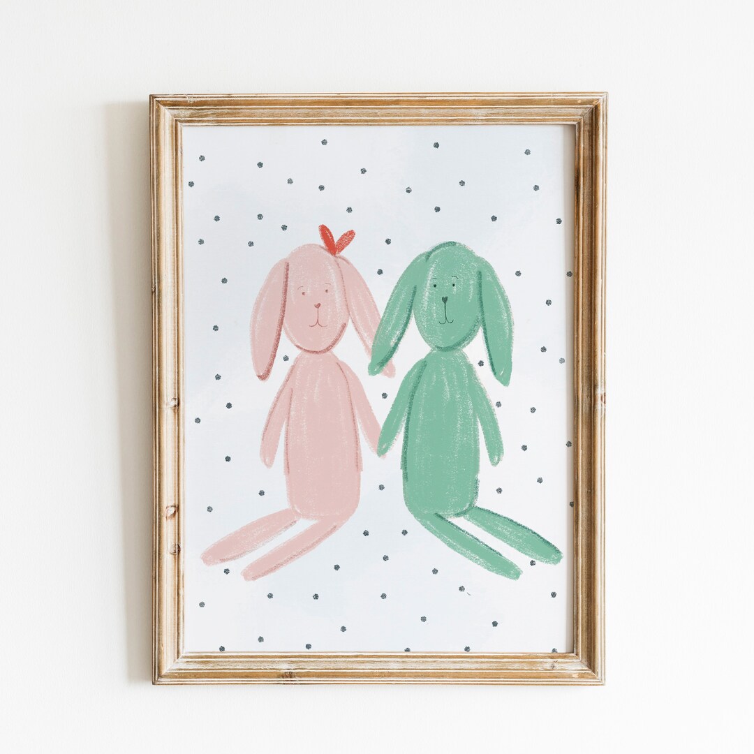 Bunny Pals- Instant Download - Etsy