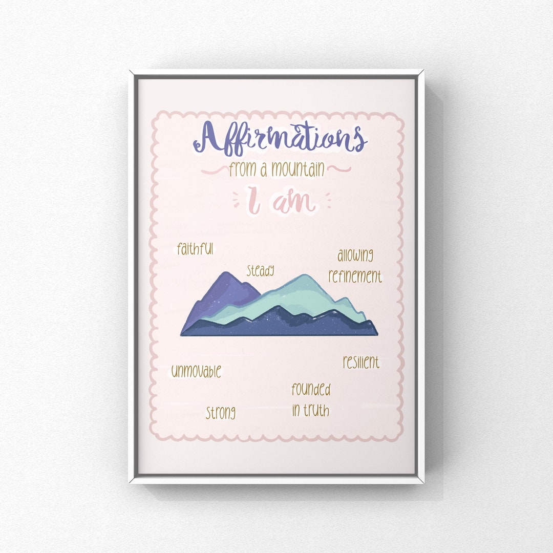 Affirmations From a Mountain - Etsy