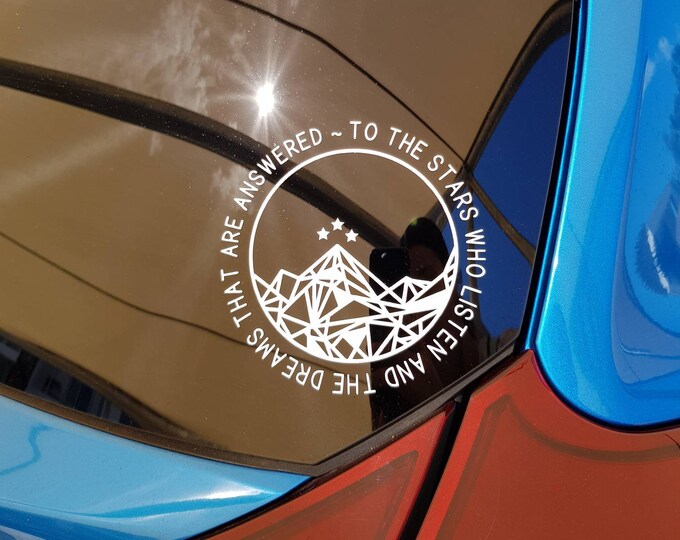 Velaris Car Decal - ACOTAR - Etsy