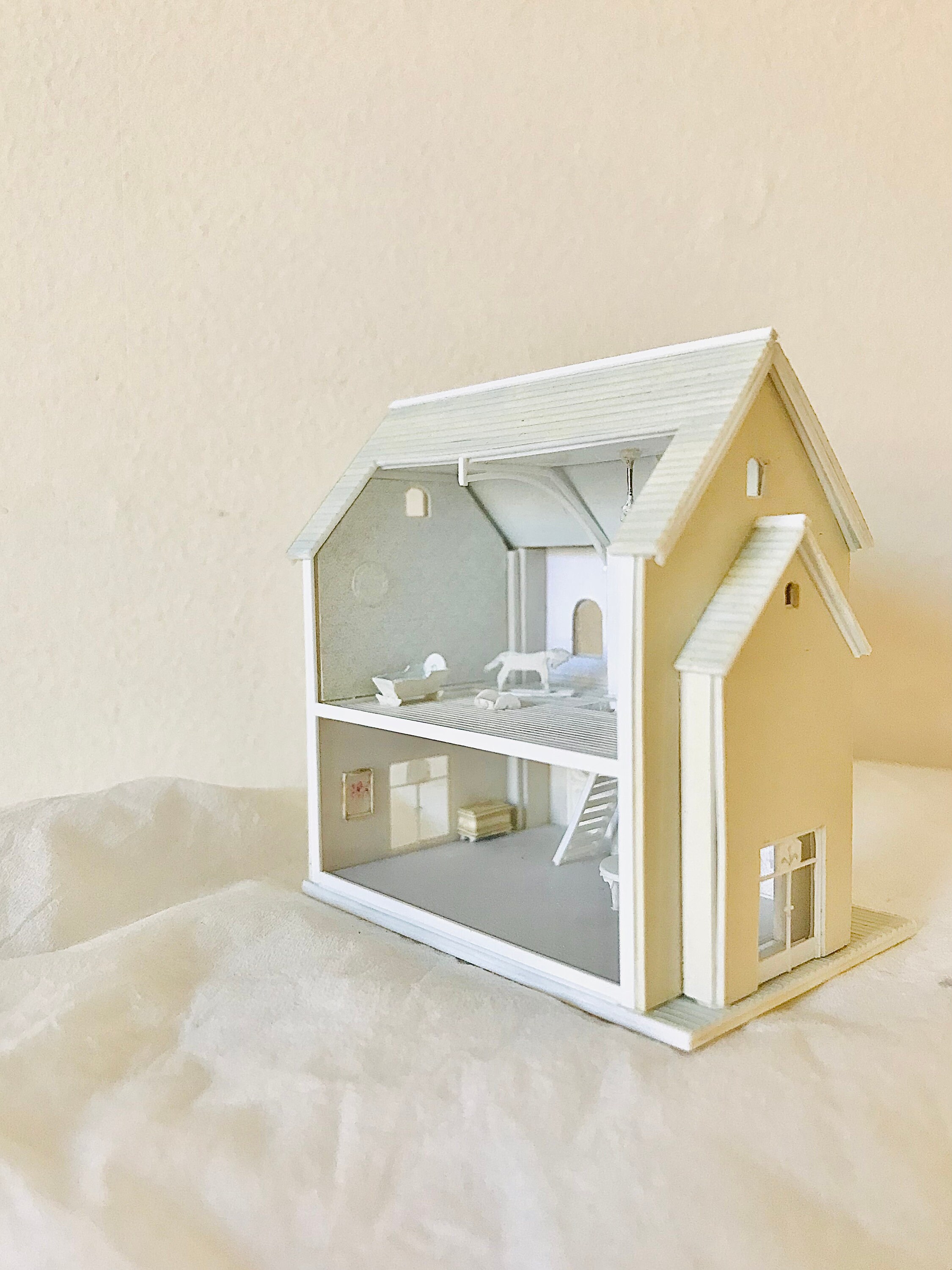 Aegean Villa Diy Dollhouse Diy Miniature Kits Log House Kits Crafts