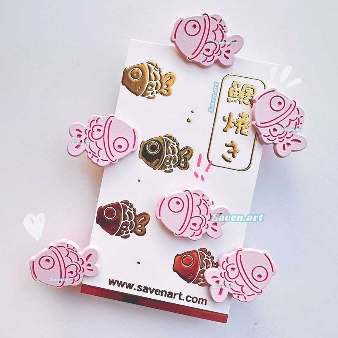 Mini Pin, Taiyaki Pin, Tokyo Snacks, Cherry Blossom Snacks, Cute Enamel ...