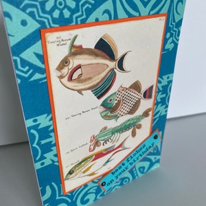Best Fishes Birthday Card, Tropical Fish Card, Under the Sea Birthday ...