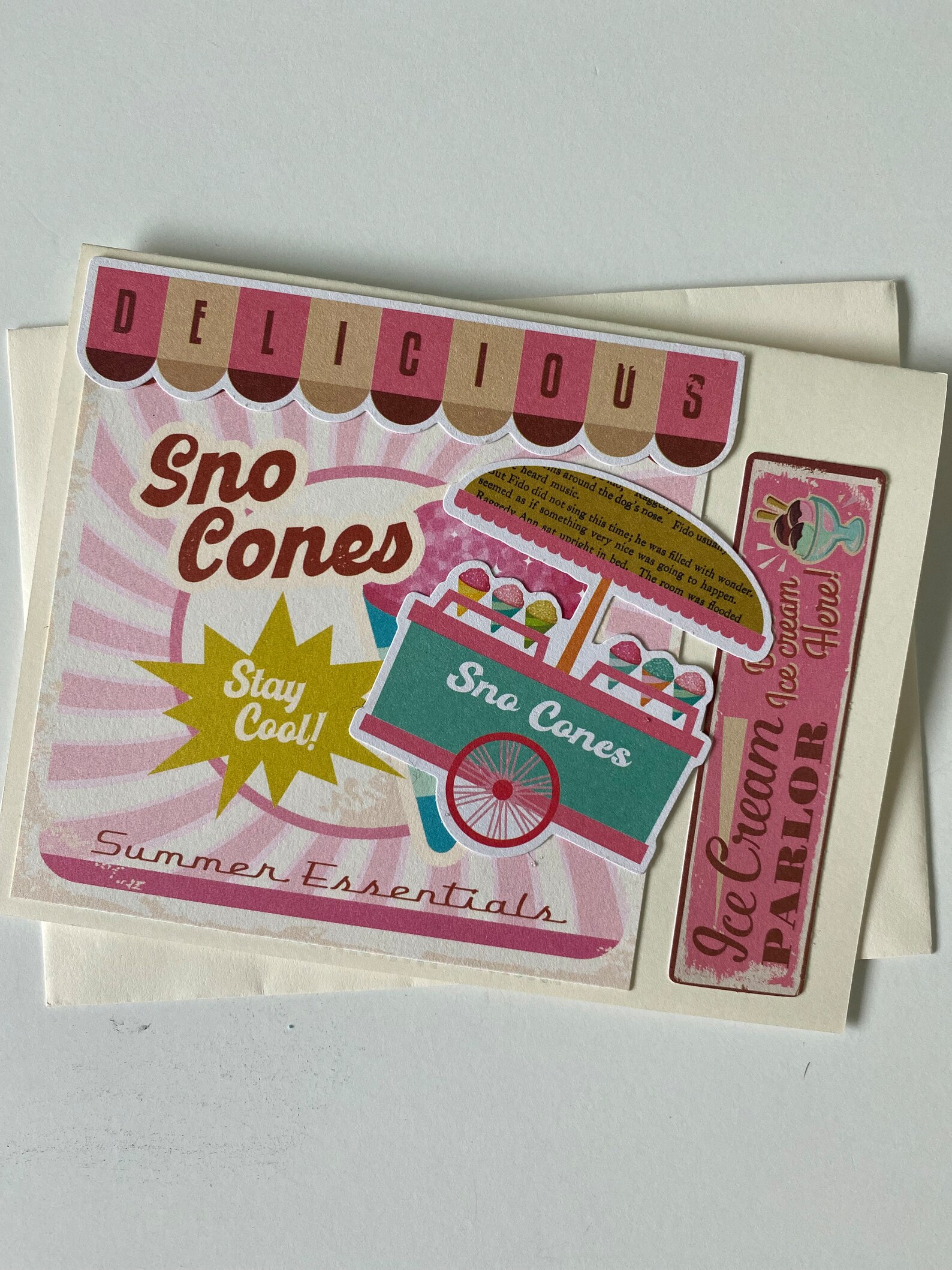 Ice Cream Summer, Retro Summer Cards, Summer Vacation, Beach Side, Pool ...