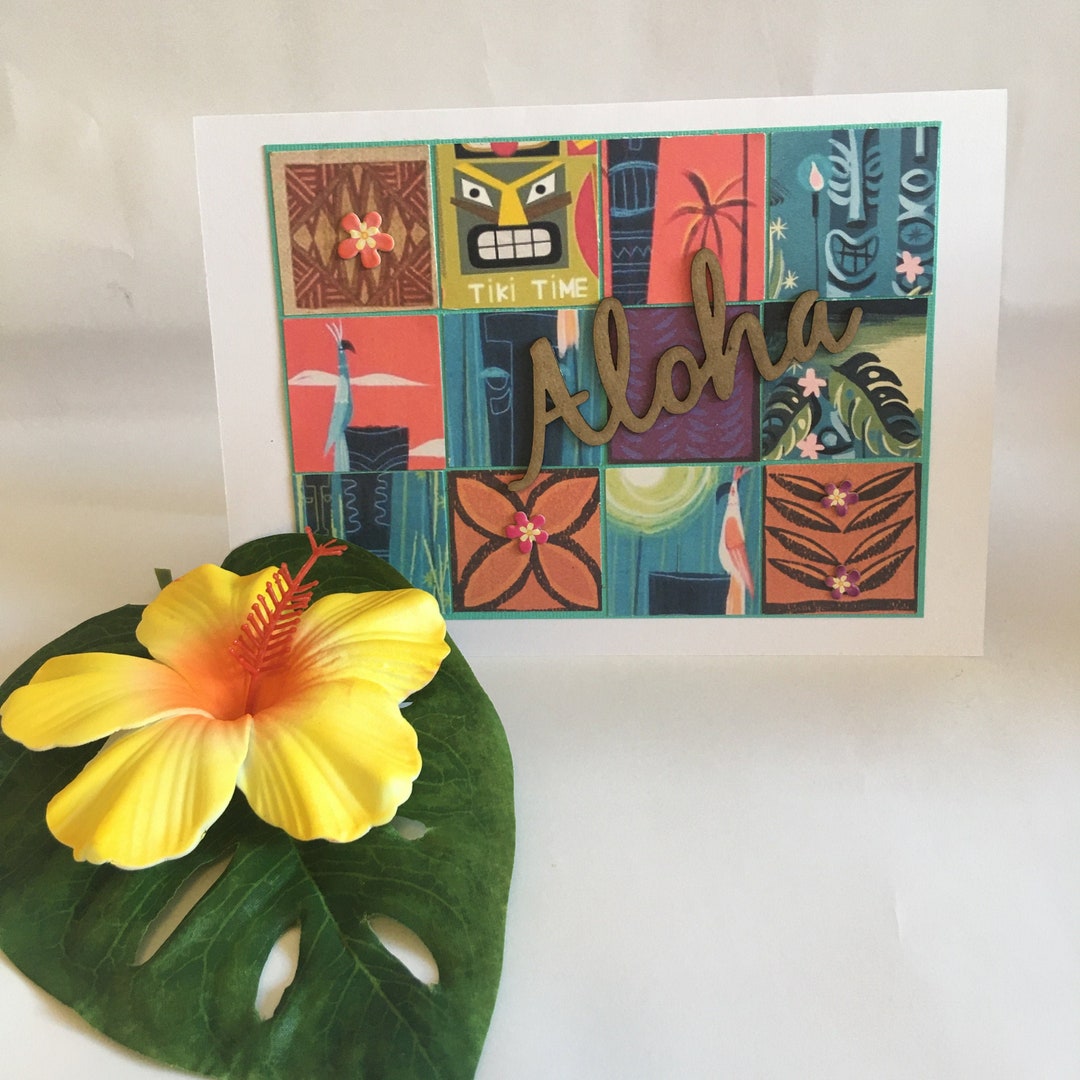Shag Tiki Art Card: Vintage Hawaiian Aloha Greeting, Island Life ...