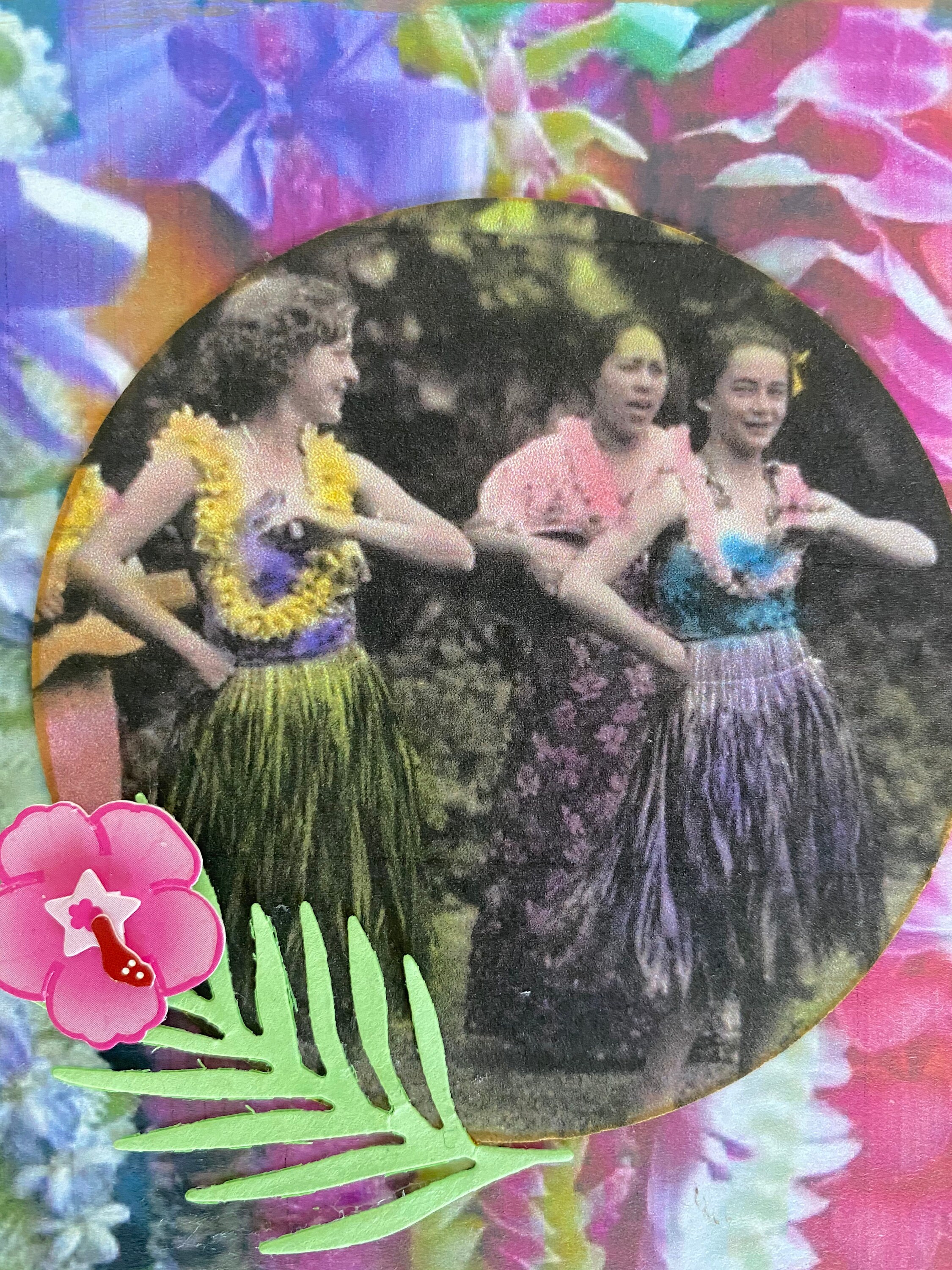 Hula Dancer Birthday Card Aloha Greetings Old Hawaii | Etsy