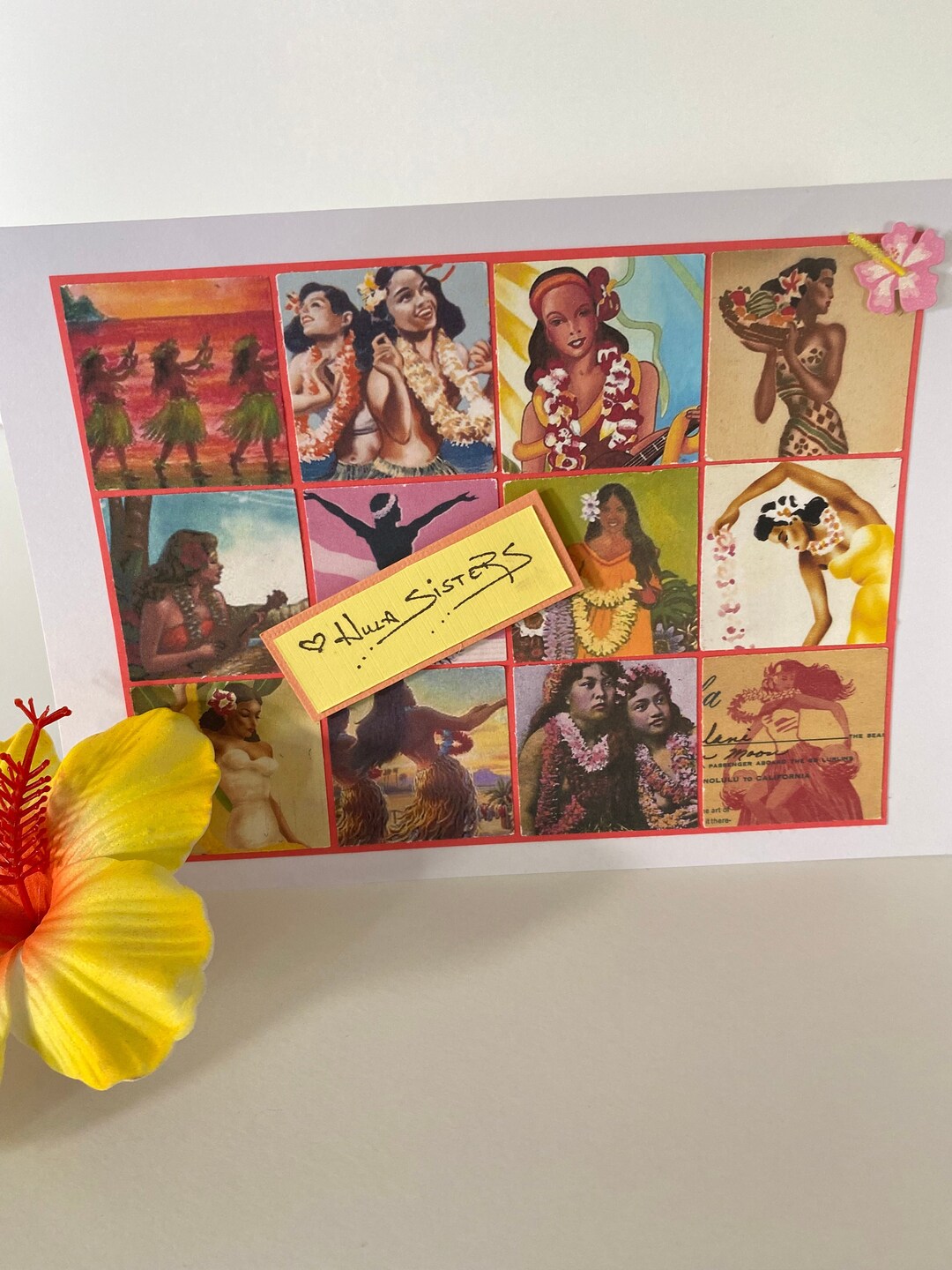 Hawaii Hula Girls Vintage Hula Sisters Aloha Card Dancing - Etsy Österreich