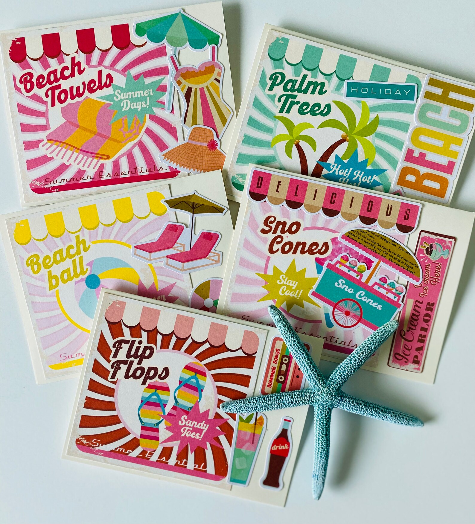 Ice Cream Summer, Retro Summer Cards, Summer Vacation, Beach Side, Pool ...