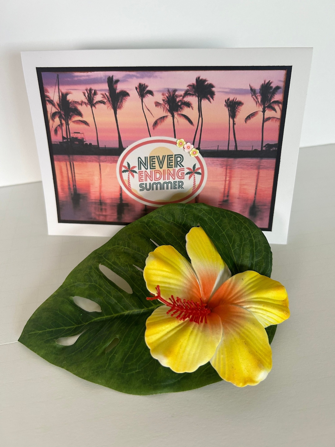 Sunset Palm Tree Father's Day Card, Never Ending Summer, Hawaii Father ...